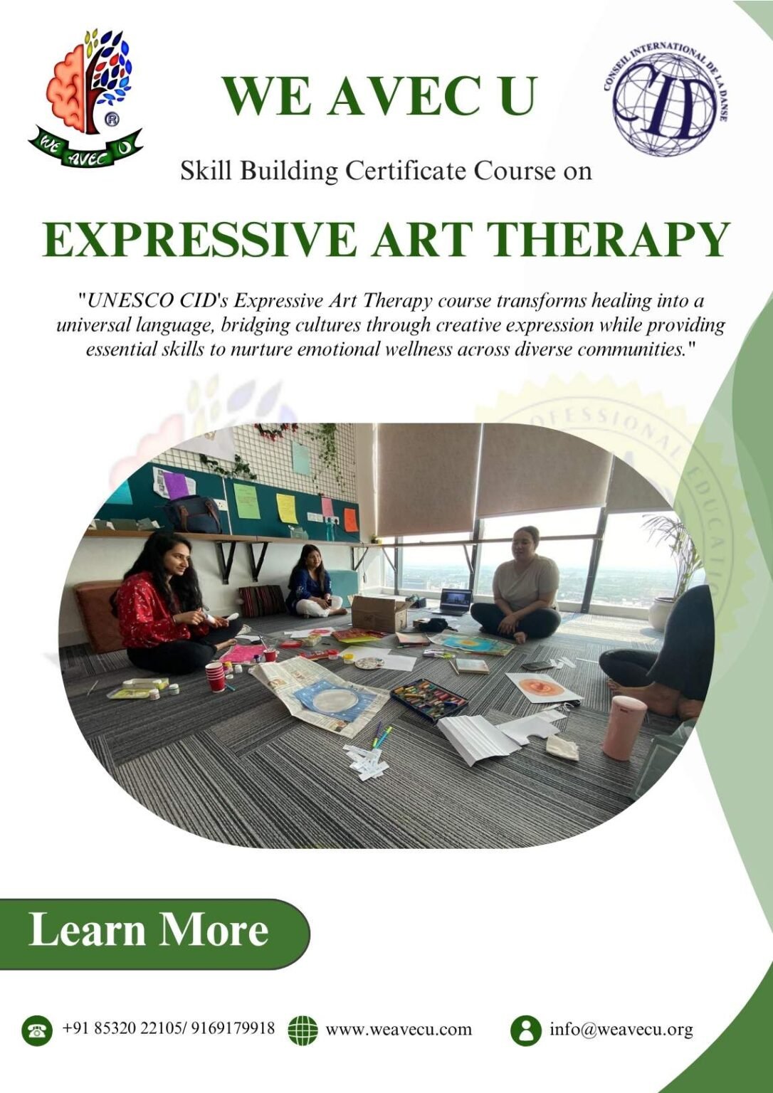Expressive Art Therapy Course & Training | We Avec U Group